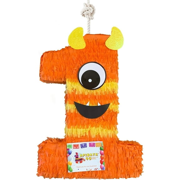 APINATA4U 20'' Tall Royal Blue & Gold Prince Theme Number One Pinata ...