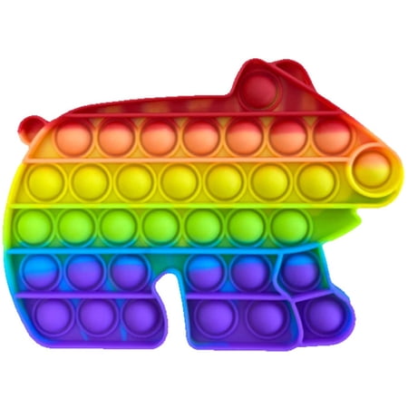 Sensory Fidget Toys Push Pop Fidget Toy Animal Pop Its Bubbles Silicone ...