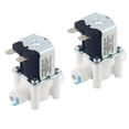 2Pack 12V 1/4"Inlet Plastic Water Solenoid for Valve Quick Connect ...