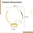 Gold Metal Single Bottle Wine Rack – Decorative Countertop Stand with ...