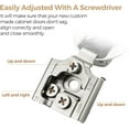 50 Pack 25 Pairs 5/8 Inch Overlay Soft Close Hinges for Kitchen Cabinet ...
