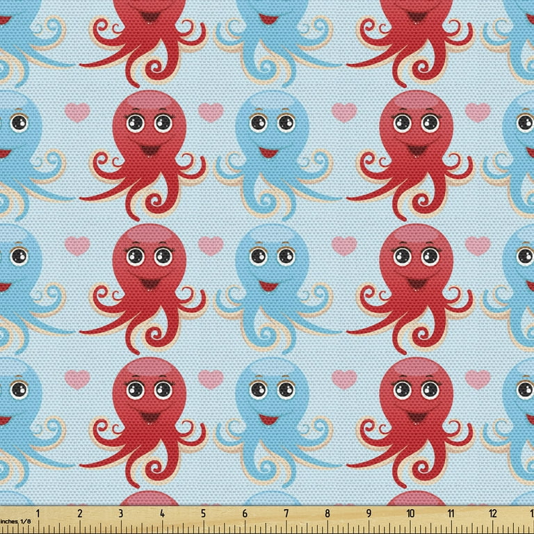 Octopus Pattern Fabric