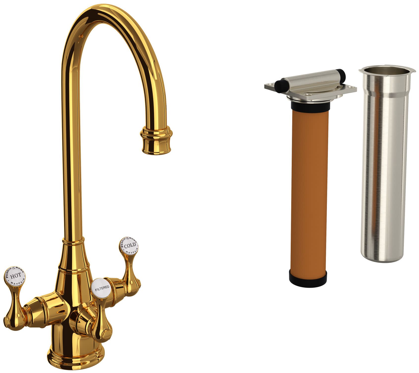 Perrin And Rowe U.Kit1220ls-2 Georgian Era Three Handle Bar Filter ...