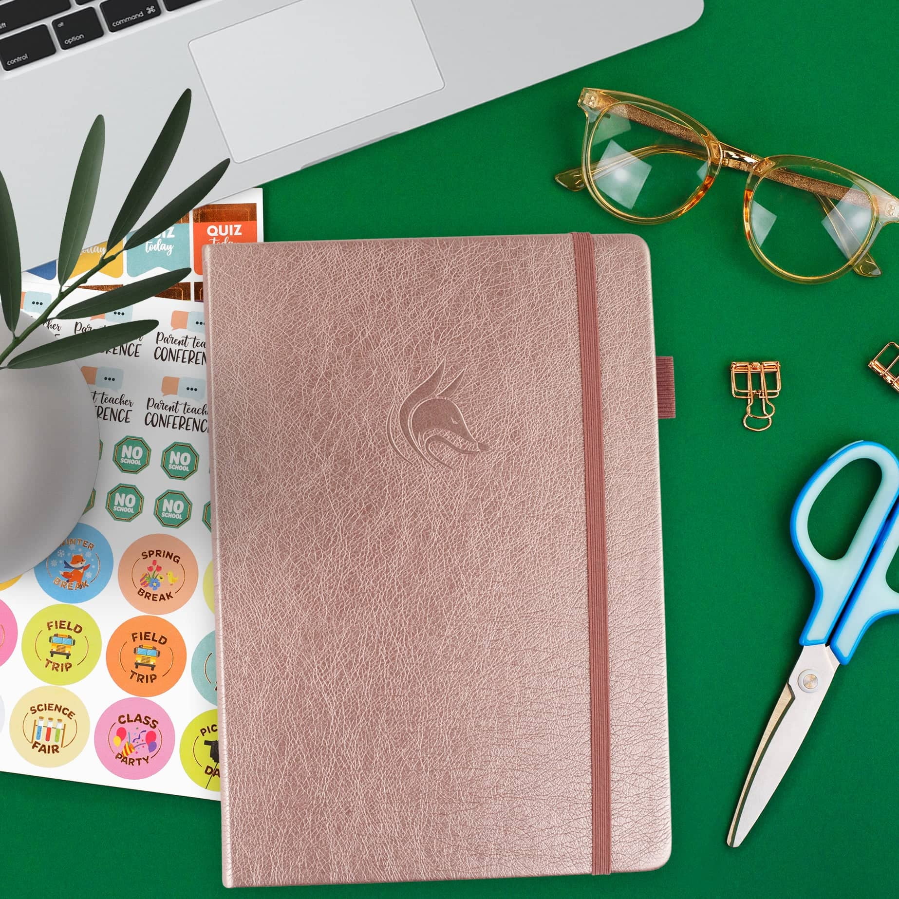 Buy Clever Fox Teacher Planner - Rose Gold at Ubuy Nepal