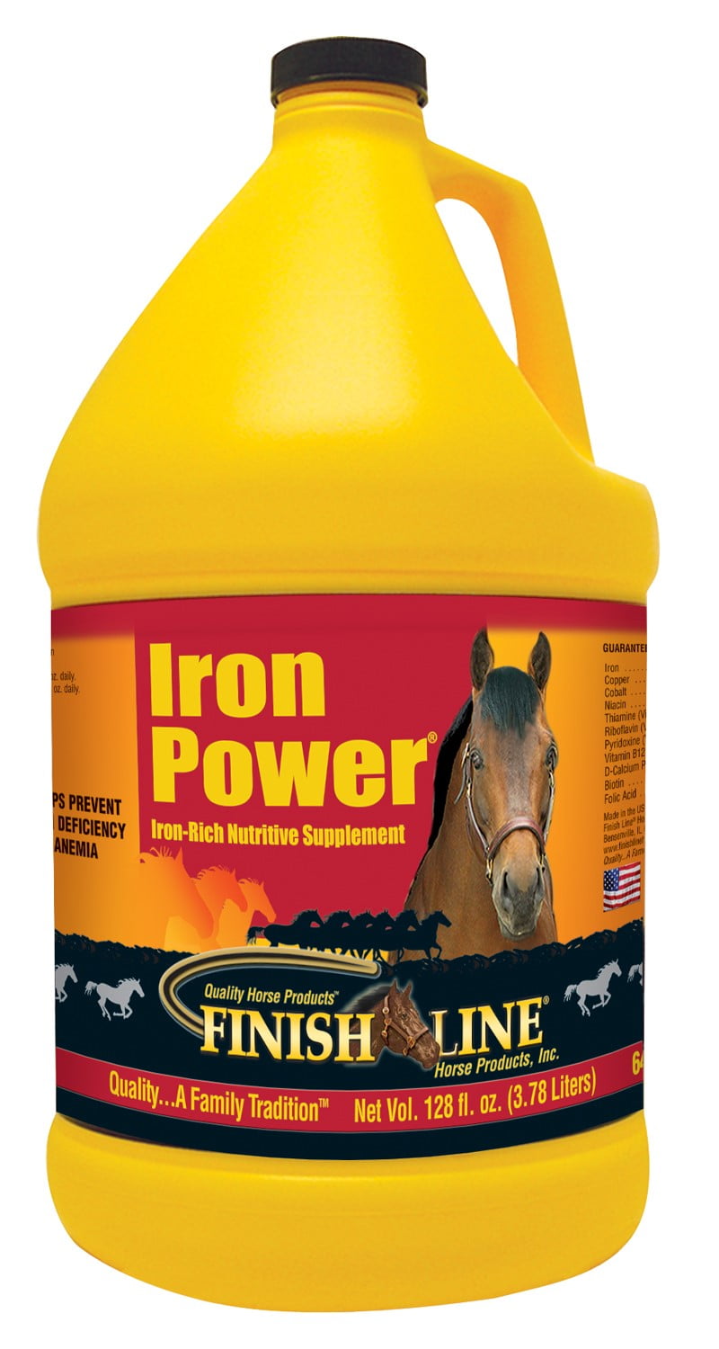 Finish Line Iron Power Nutritive Horse Supplement, 128 Fl. Oz - Walmart.com