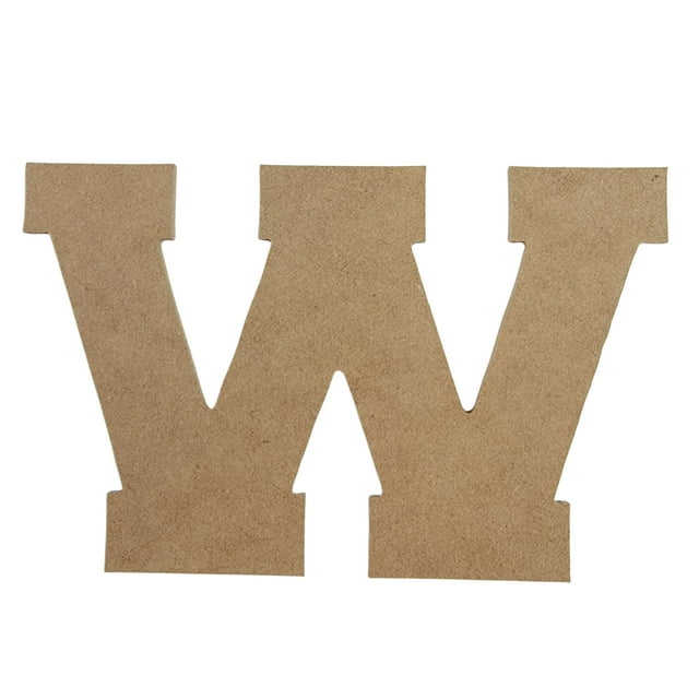 Wooden Letter Unfinished, Collegiate Font, Craft Cutout - Walmart.com