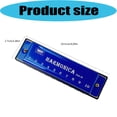 10 Hole Harmonica with Metal and ABS Resin Comb Ensures Bright and ...