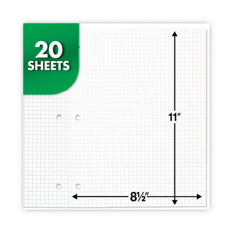 4x4 Quad Ruled Paper TOPS Graph Paper Pads 5-Pack - 8.5x11 Inch 4x4 ...