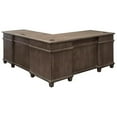 Martin Furniture Carson Wood L-Desk & Return Writing Table Office Desk ...