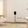 Flat Plug Power Strip Wall Outlet, 3 AC Outlets, Thin Extension Cord ...
