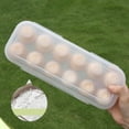 Reusable Egg Carton With Lid 18/12 Grid Stackable Fridge Egg Holder ...
