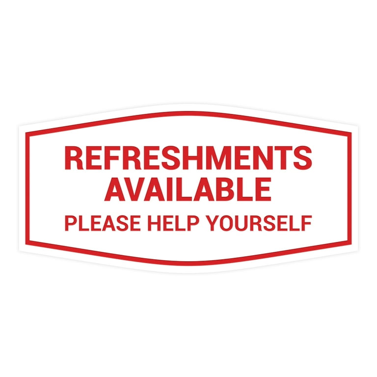 Refreshments Sign
