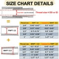 CRKMGS-1/4" Male to 3/8" Female Reducer Adapter Pipe Extension ...
