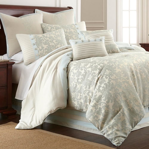 Pacific Coast Textile 8-Piece Jacquard Comforter Set - Walmart.com