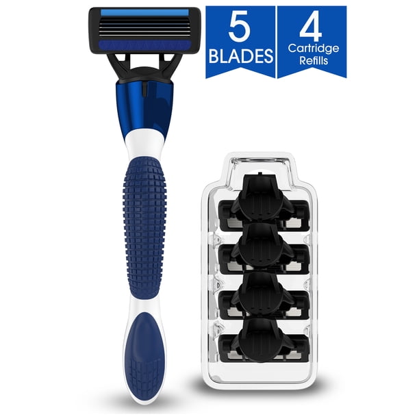 Nylea 5 Blade Razors for Men with Dual Lubrication and Precision ...
