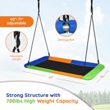 Gymax 60'' Giant Tree Swing Set for Kids & Adults, 700 lbs, Adjustable ...
