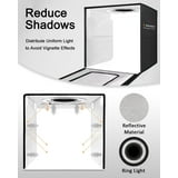DUCLUS 16x16in Portable Photo Studio Light Box with 160 LED Lights and ...