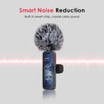 Wireless Lavalier Microphone for iPhone iPad Android, 2 Pack Clip-On ...