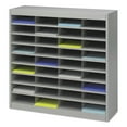 Safco E-Z Stor Grey Mail Organizer - 36 Letter Size Compartments ...