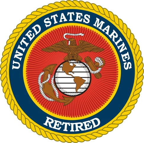 5.5 Inch Marine Corps Retired Decal Sticker - Walmart.com