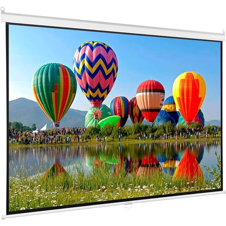 VIVO 100" Projector Screen, 100 inch Diagonal 16:9 Projection HD Manual ...