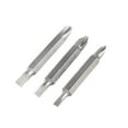 Hyper Tough 3 Pack 2 Inch Double End Phillips and Slotted Screwdriver Bits Set Steel - Walmart.com