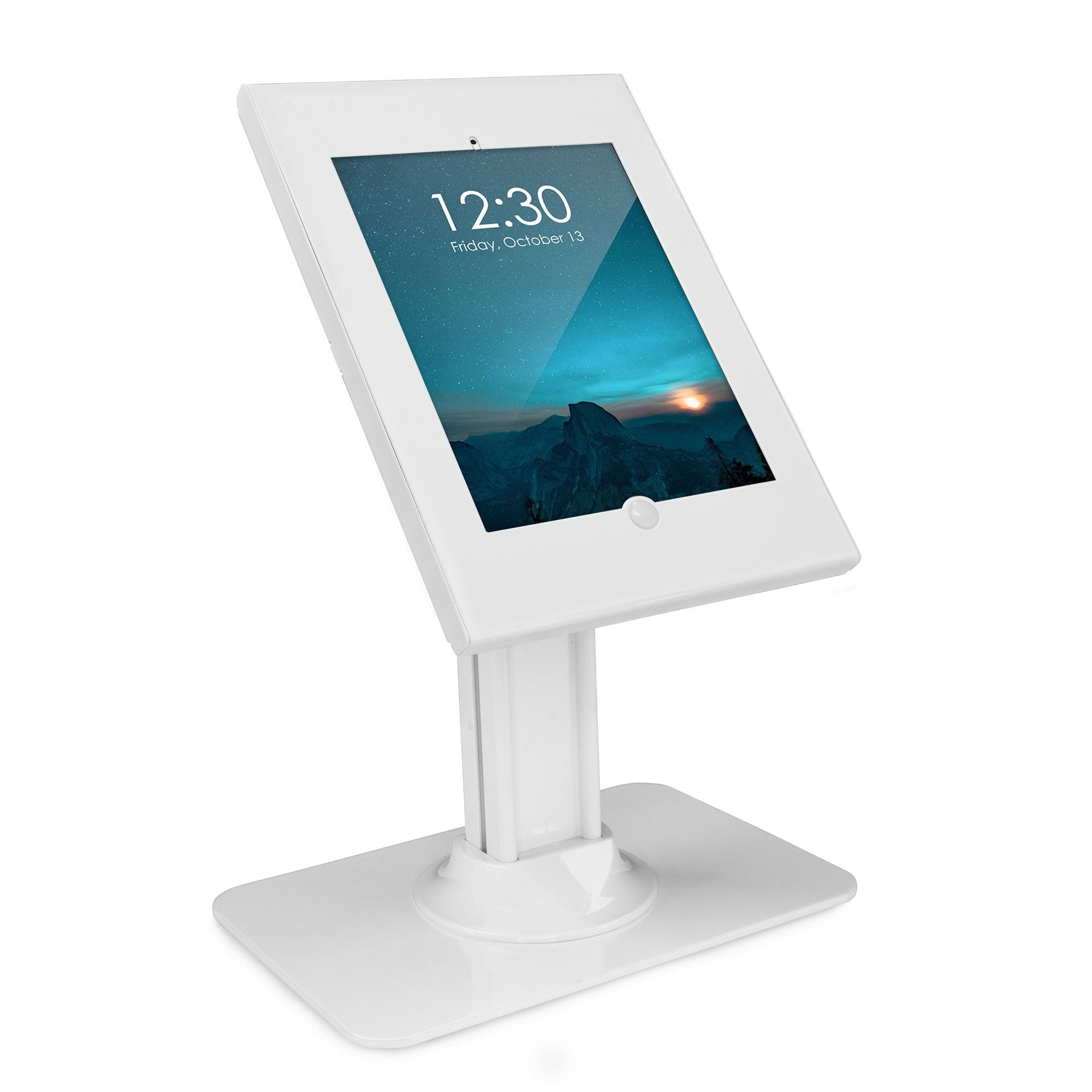 Mount-It! Secure iPad Countertop Stand for 8th Generation iPad | White ...