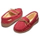 Alpine Swiss Sabine Womens Suede Shearling Moccasin Slippers House ...
