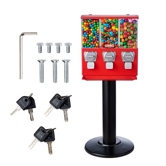 Triple Vending Machine Candy Dispenser, Red - Walmart.com