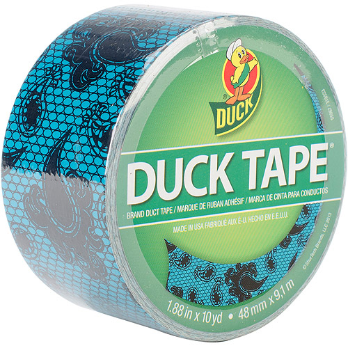 Patterned Duck Tape 1.88"X10yd-Blue Lace - Walmart.com
