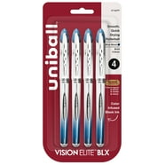 Uniball Vision Elite Rollerball Pens, Bold Point (0.8mm), Assorted Ink ...