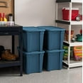 IRIS USA 4 Pack 20 Gallon Heavy Duty Utility Totes with Easy-Grip ...