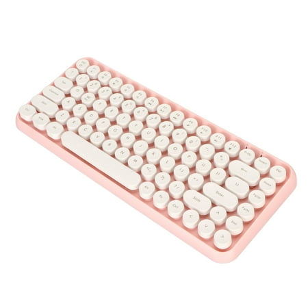 Round Keycaps Keyboard,Wireless Bluetooth Keyboard 84 Wireless Round ...