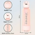 Coldest Sports Water Bottle with Straw Lid Vacuum Insulated Stainless ...