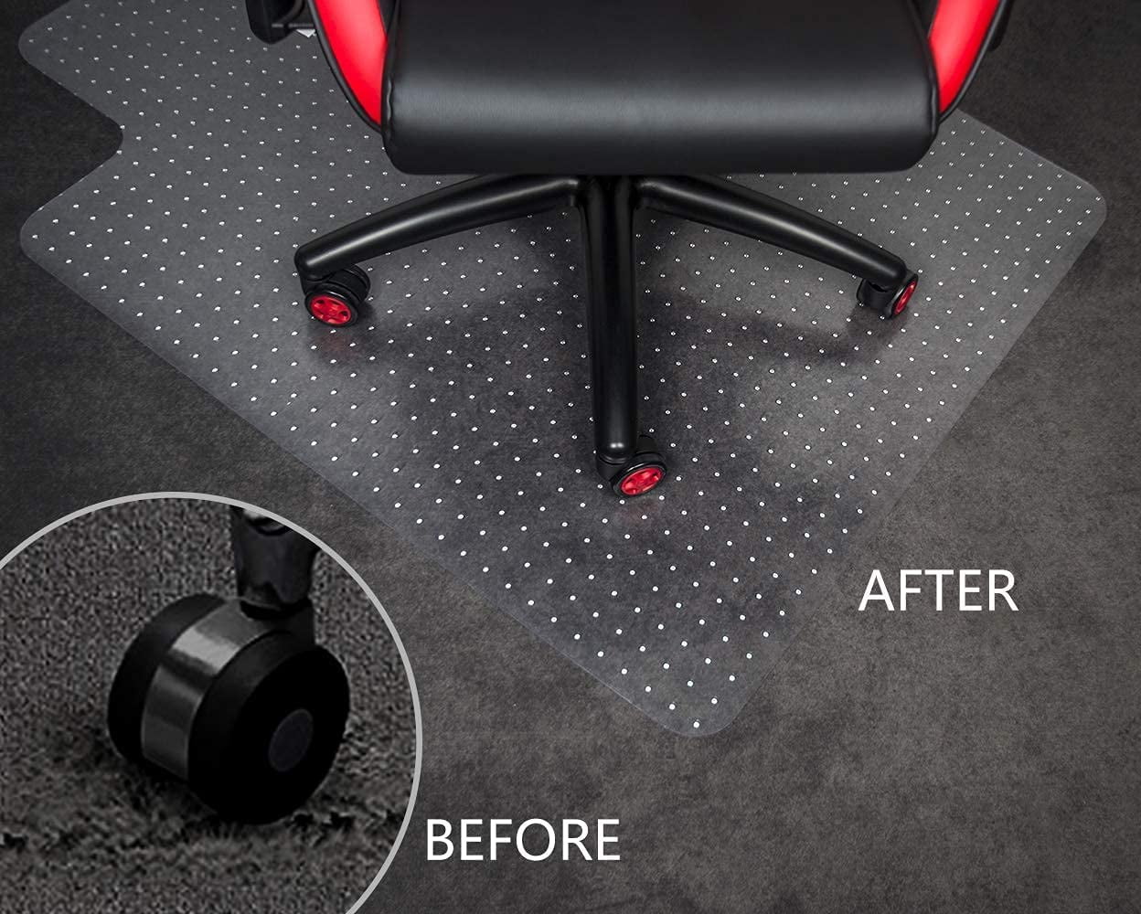 Buy Studded Office Chair Mat for Carpet, 36 x 48 Heavy Duty Desk Chair ...