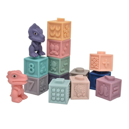 Soft Blocks Set, Bright Color Soft Stacking Building Blocks Shape ...