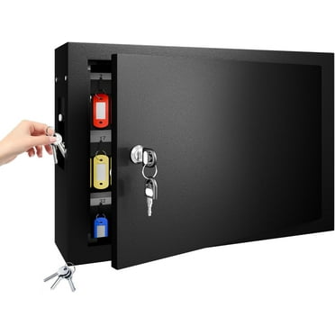 WeHere 16 Key Lock Box, Smart Wall Mount Key Cabinet for House, Hotel ...