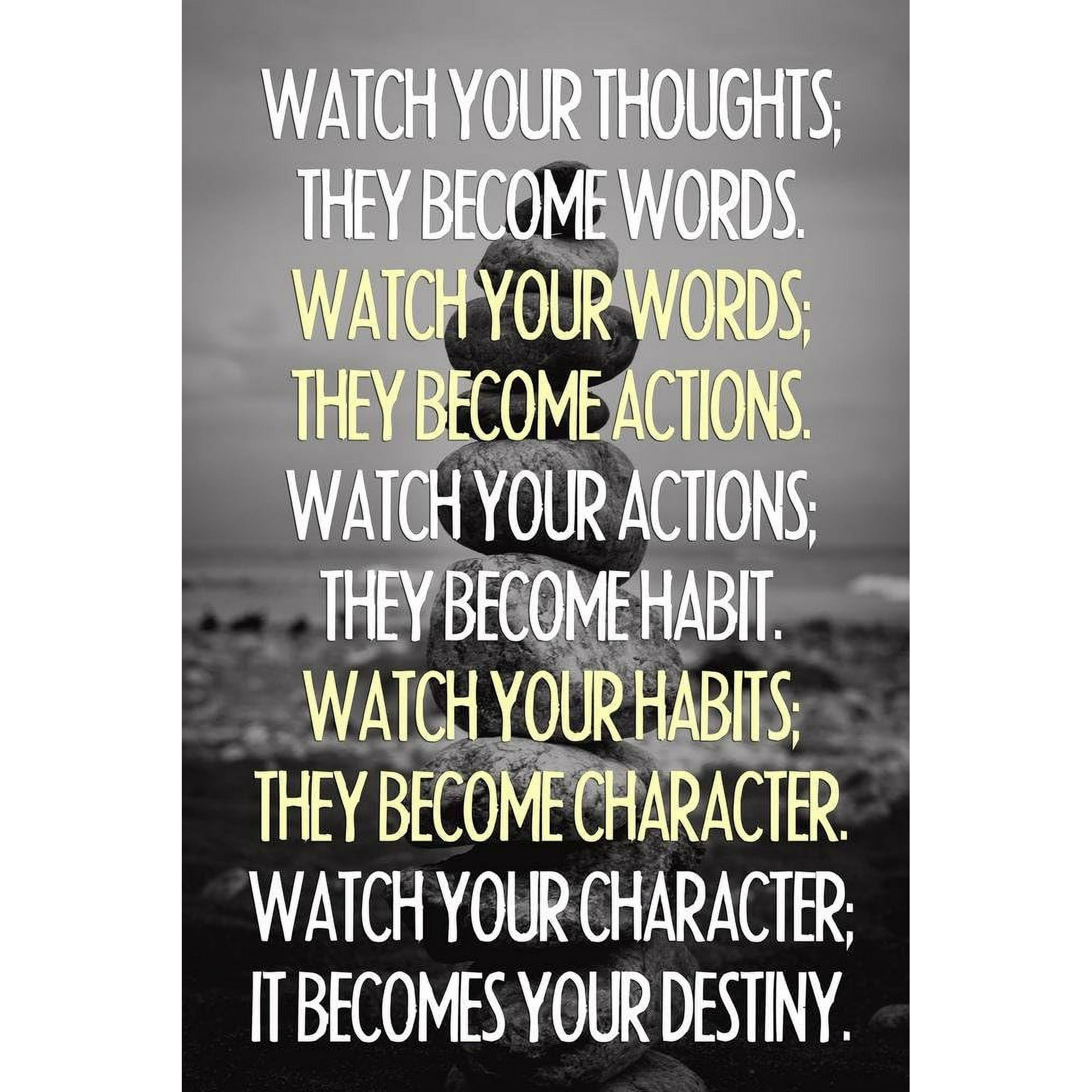 Click here for Pphaosho Laminated Watch Your Thoughts Buddha Quot... prices