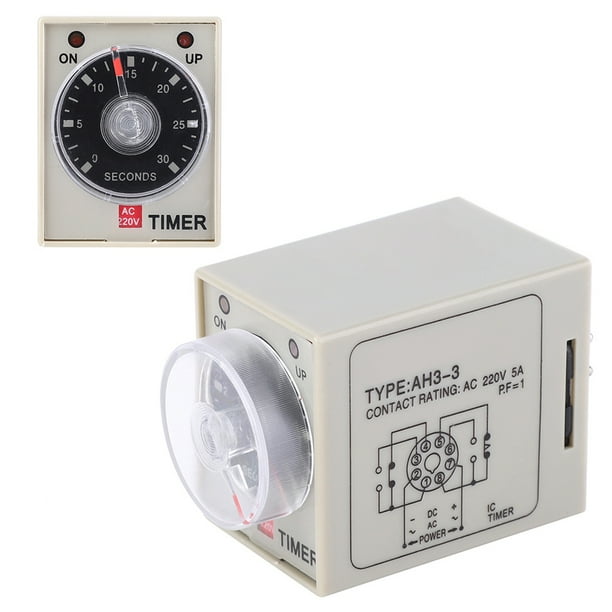 Time Relay,AH3-3 Time Relay Adjustable Timer Switch Delay On Relay Eco ...