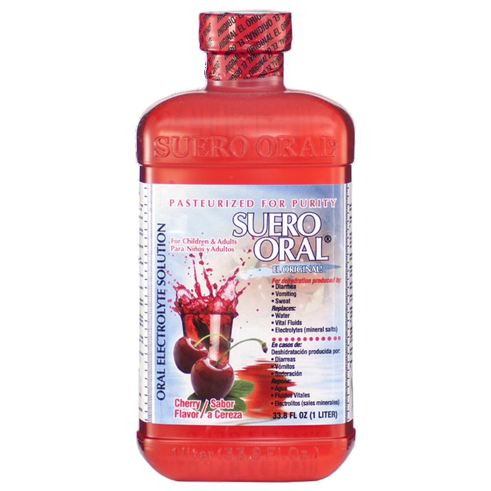 SUERO ORAL 33.8 FL OZ (1L) Cherry - Walmart.com - Walmart.com