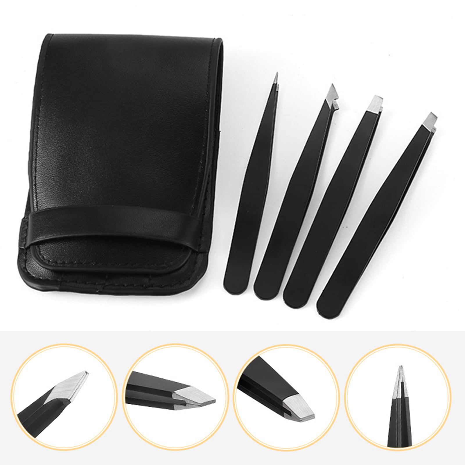 Limei Safe Eyebrow Tweezer Anti-Slip for Home Use Eyes Hair Shaping ...