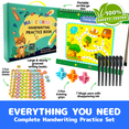 Magic Grooved Writing Practice for Kids 3-8，Reusable Grooved ...