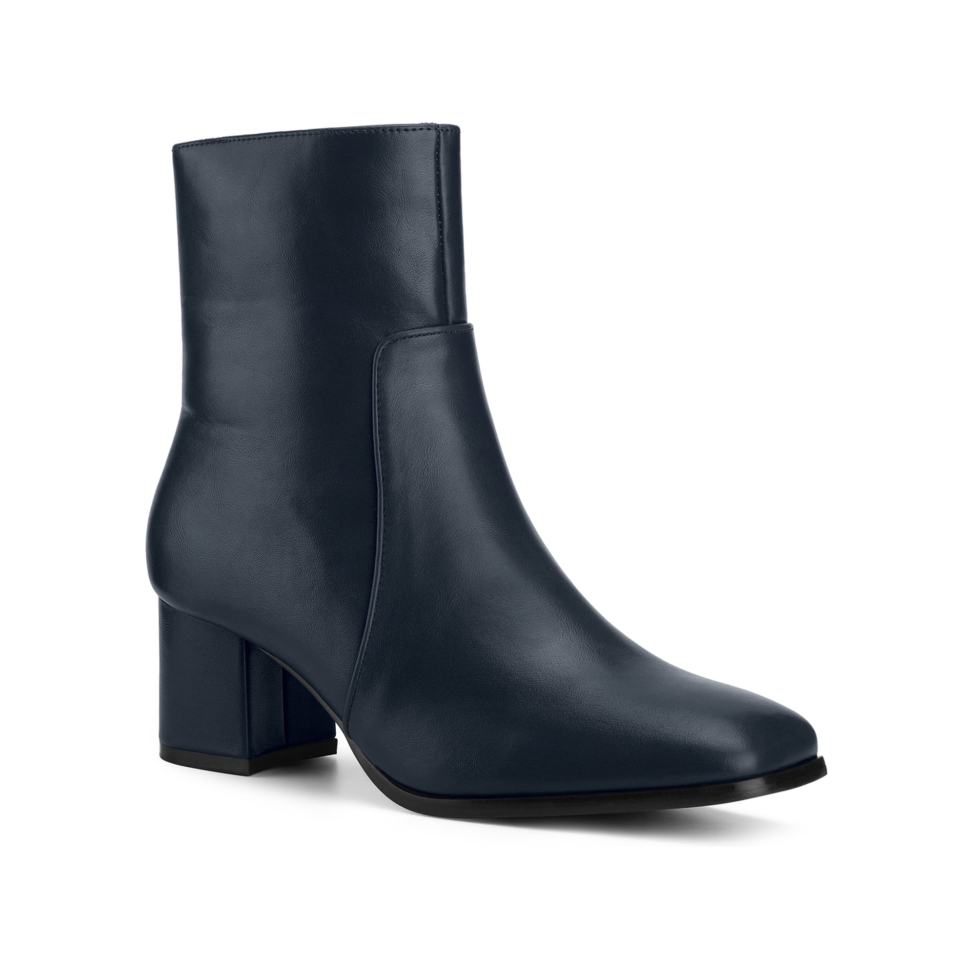 Click here for Blissful Step Womens Ankle Boots Chunky Heel Squar... prices