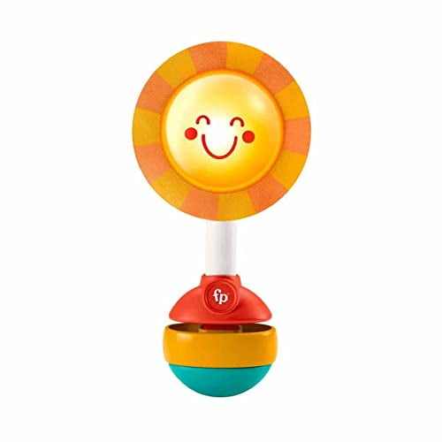 Fisher-Price Shake & Shine Sun Rattle, Baby Toy BPA-Free Teething Toy ...