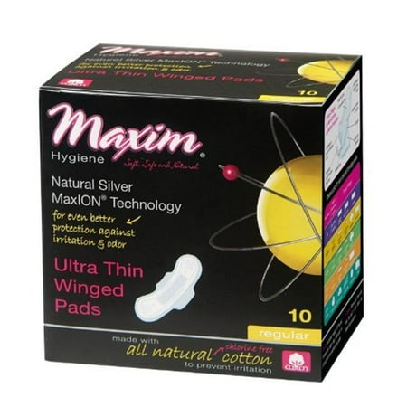 Maxim Hygiene Products 1-231110-1 MaxION Natural Ultra Thin Winged Pad ...