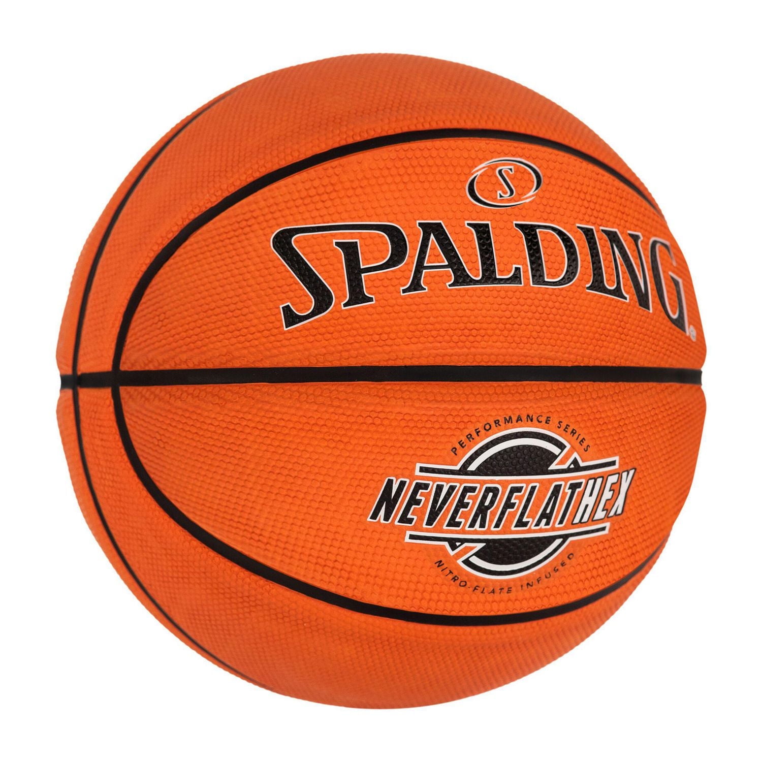 Click here for Spalding Neverflat Hexagrip Basketball  Orange  Si... prices
