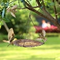 ToyKingdee Leaf Hanging Chain Bird Feeder, Iron Wild Bird Feeder Garden ...