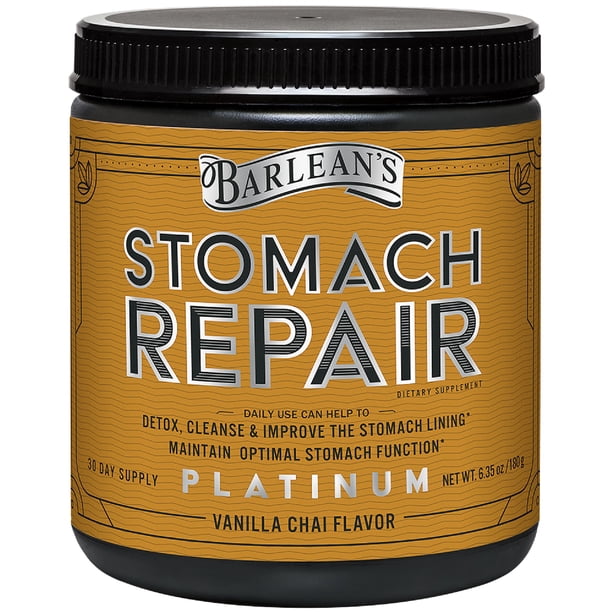 Suplemento Barlean's Stomach Repair Gut Health, 180 ml, vainilla chai ...