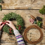 Zcyifa wicker wreath Wicker Woven Wreath Diy Wreath Making Material Diy ...