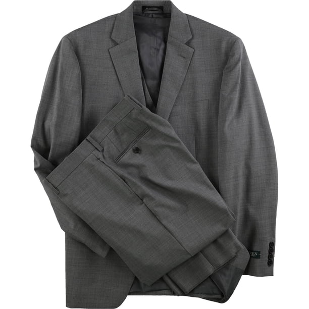 Traje formal Ralph Lauren para hombre a cuadros con dos botones gris ...